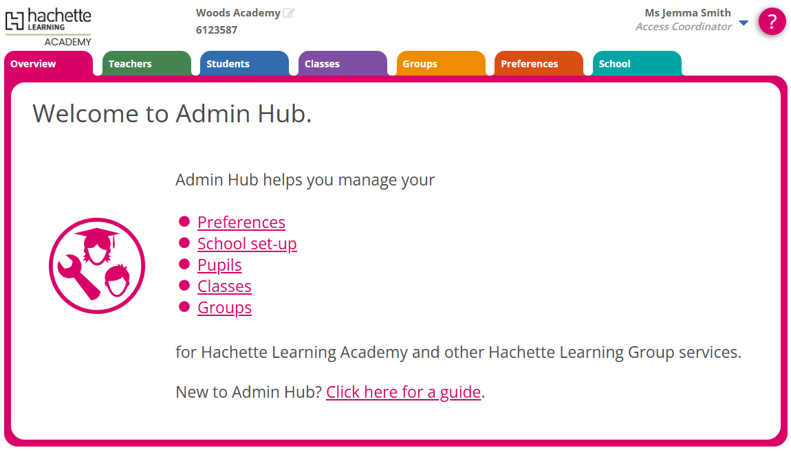 Understanding the 'Students' tab in Academy – Hachette Learning Help Centre