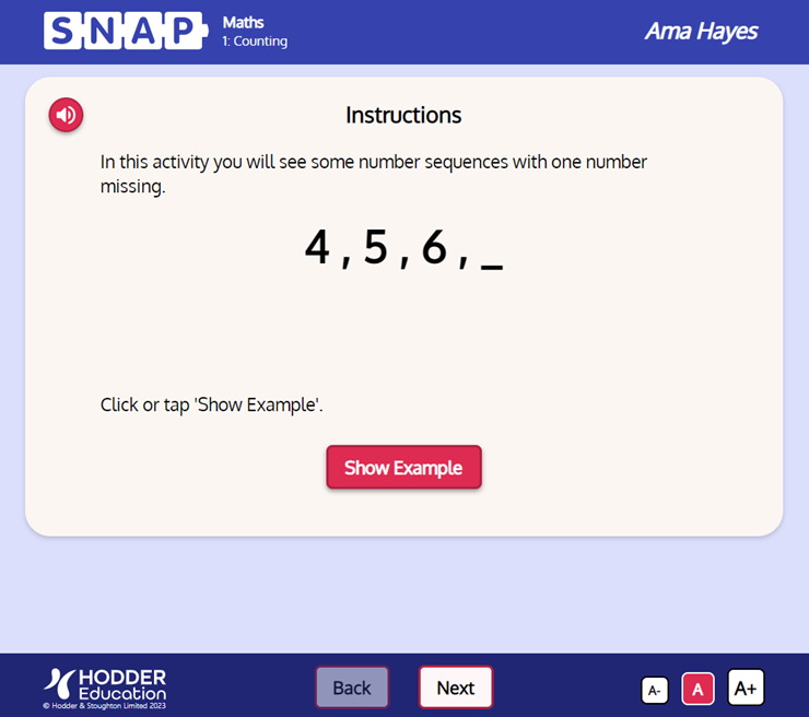 Administering SNAP Maths activities – Hachette Learning Help Centre