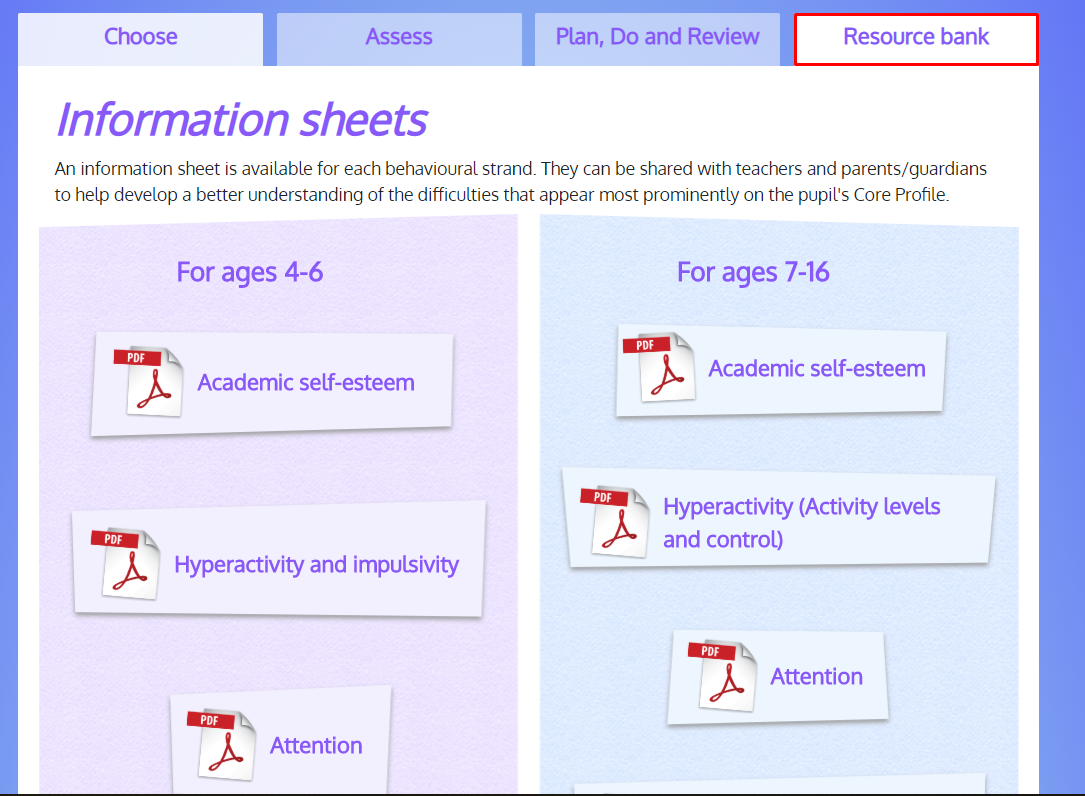 Resource bank for SNAP-B and SNAP-SpLD – Hachette Learning Help Centre